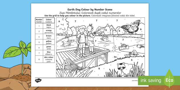 * NEW * KS1 Earth Day: End Plastic Pollution Colour by Number