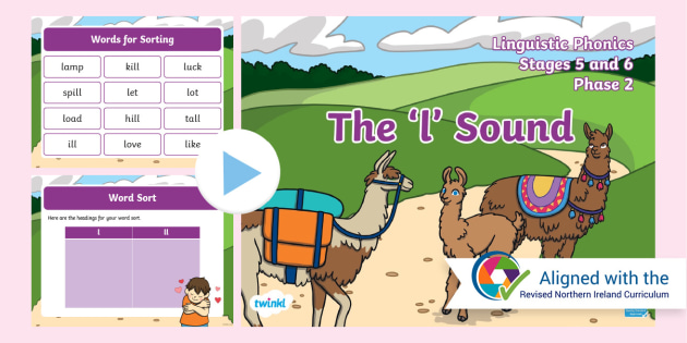 Linguistic Phonics Stages 5/6 Phase 2 'l' Sound PowerPoint