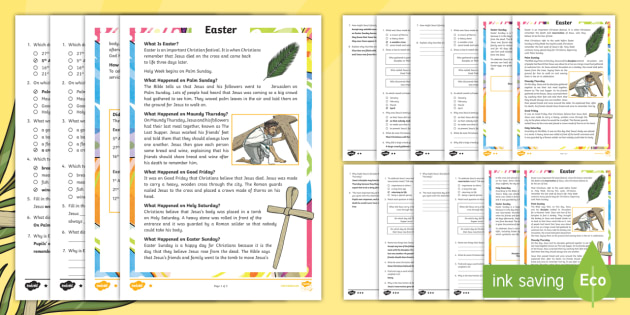 Easter Differentiated Reading Comprehension