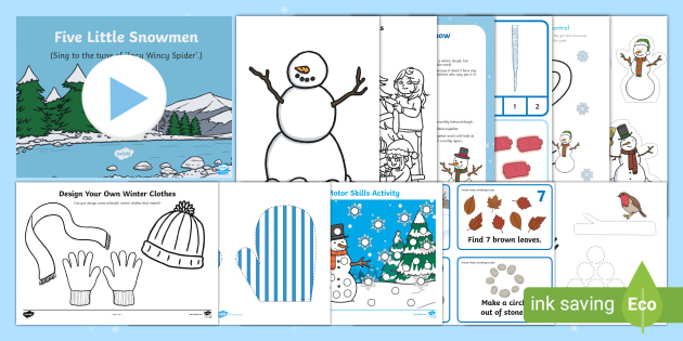 Winter Home Learning Pack Kindergarten (Teacher-Made)