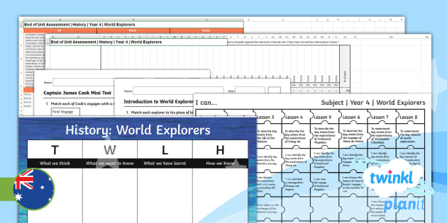PlanIt HASS History Year 4 World Explorers Unit Assessment Pack