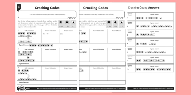 Adding Three-Digit Numbers and Ones Puzzle Worksheet / Worksheet