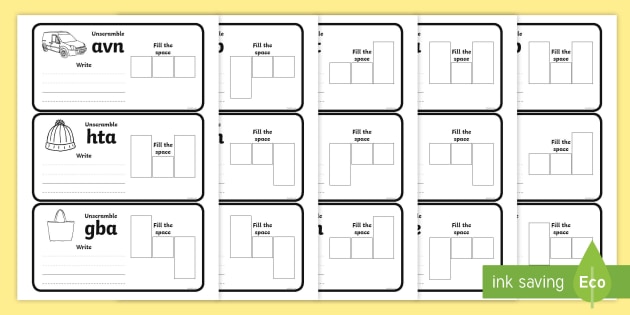 CVC Spelling Cards (teacher made)