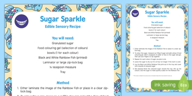 Sugar Sparkle Edible Sensory Recipe