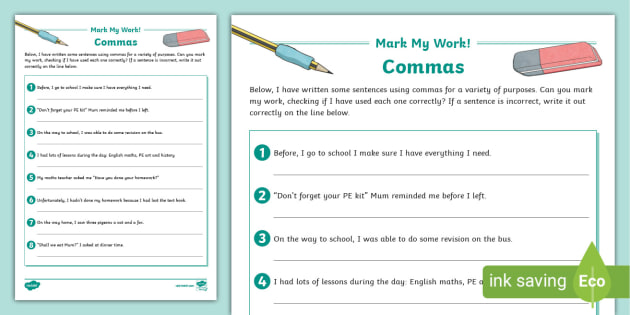 Teaching Commas Ks1