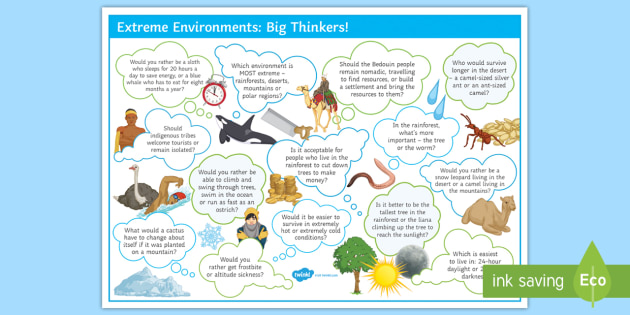 Extreme Environments Big Thinkers! Display Poster