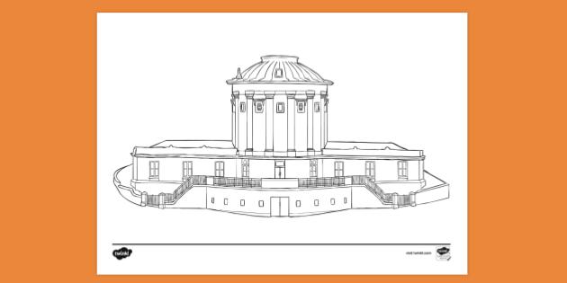 Rotunda Museum Colouring | Colouring Sheet
