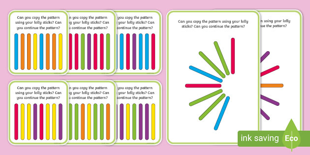 👉 Lolly Stick ABBC Pattern Cards (teacher made)
