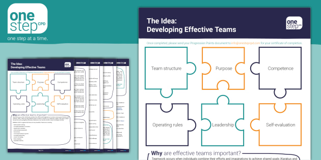 CPD: Developing Effective Teams (teacher made)