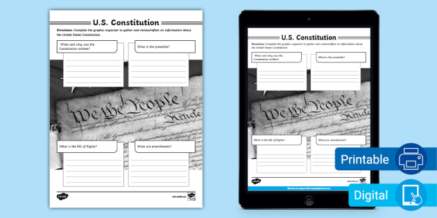 Amending The Constitution Graphic Organizer