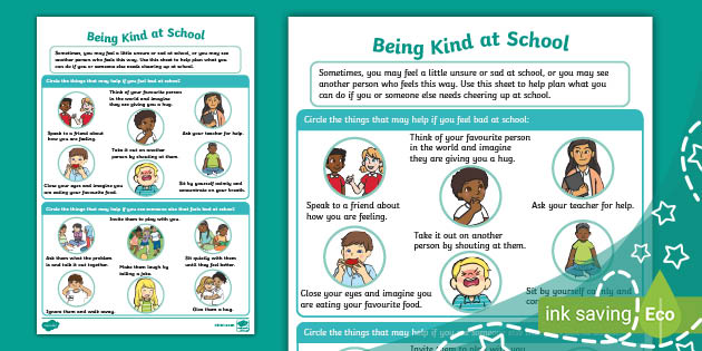 Starting School Journal (Reception) - Be Kind at School
