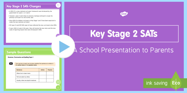 KS2 School SATs Advice for Parents Information Pack