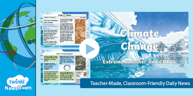 NewsRoom PowerPoint - Countries Combat Climate Change - KS2