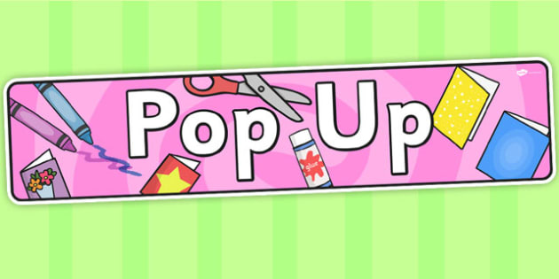 Pop Up Themed Banner