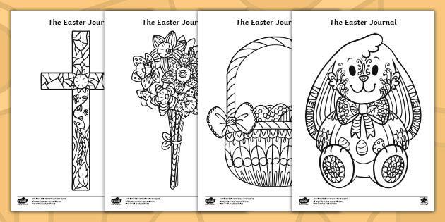 The Easter Journal: Easter Mindfulness Colouring Pages