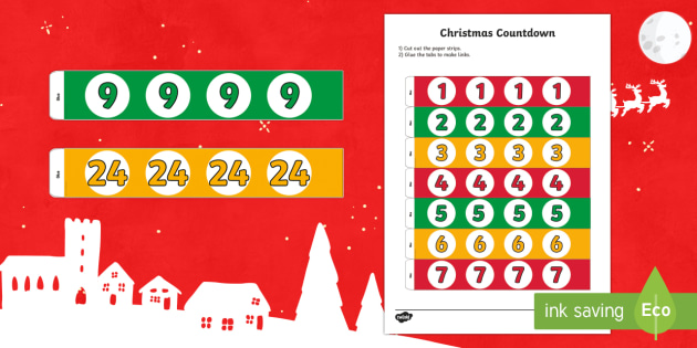 Paper Chain Christmas Countdown Activity (teacher made)