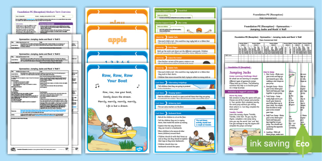 Gymnastics Jumping Jacks and Rock n Roll Unit Pack