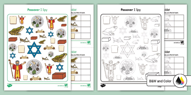 Passover Worksheets