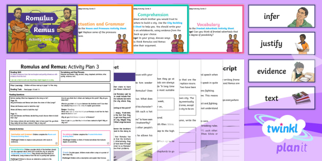 Romulus and Remus Guided Reading 3 Y4 (teacher made)