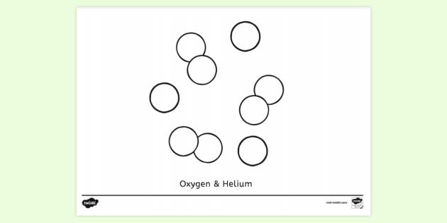 FREE! - Mixture of Elements Oxygen and Helium | Colouring Sheets