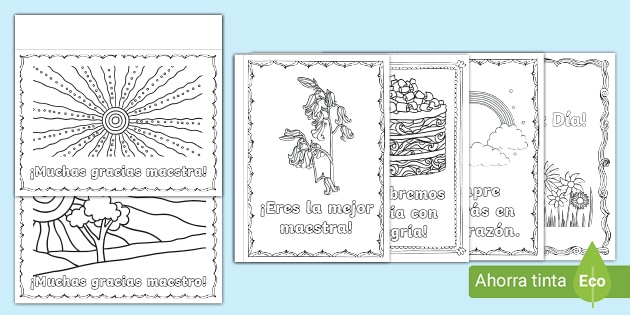 Tarjetas para profesores y profesoras: Feliz día maestro