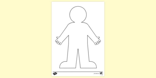 FREE! - BW Character Outline Colouring | Colouring Sheets