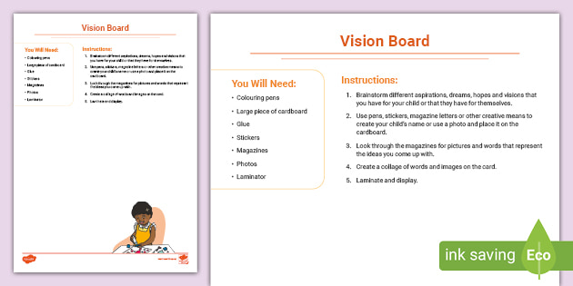 Vision Board Craft (teacher made)