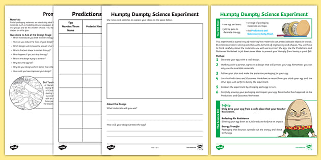 KS2 Humpty Dumpty Science Experiment (teacher made)