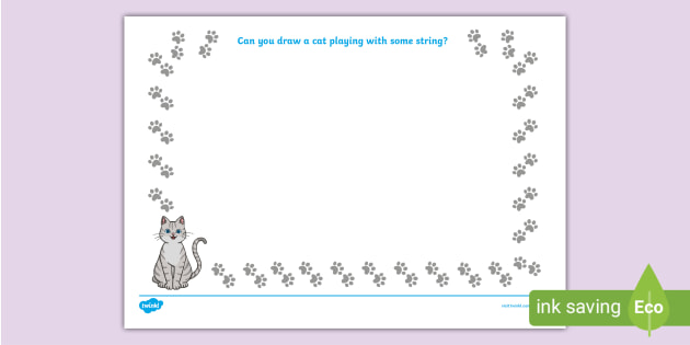 FREE! - Cat Drawing Prompt (teacher made)