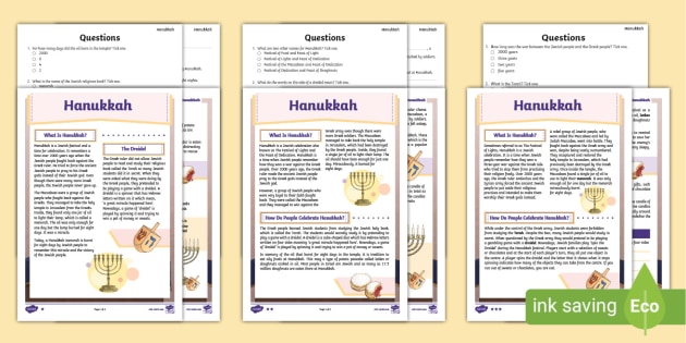Hanukkah Activities | twinkl.co.uk