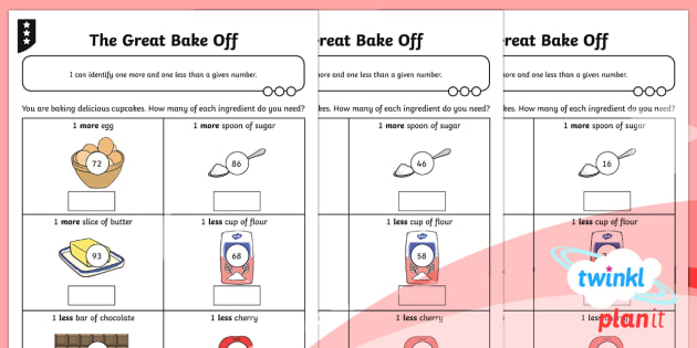 PlanIt Maths Y1 Number and Place Value The Great Bake Off Home Learning ...