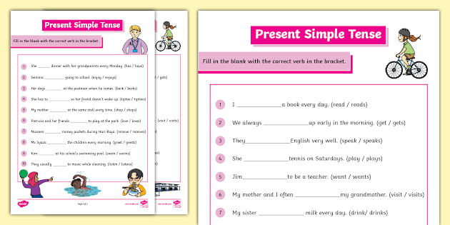 Present Simple Verb To Be Elementary Worksheet Simple Present Tense