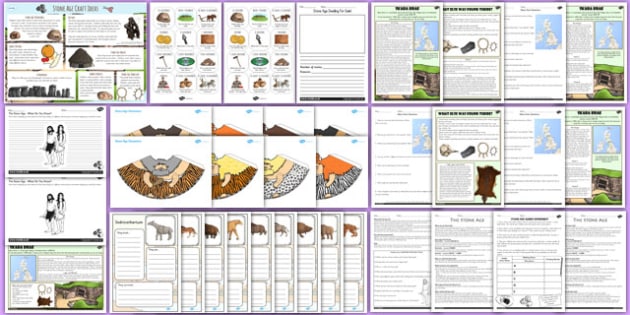 Stone Age Lesson Activity Resource Pack - stone age, resource