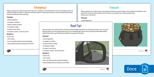 Year 3 NAPLAN-Style Writing Example Tests - Narrative