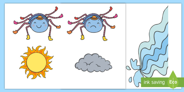 Nursery Rhymes- Incy Wincy Spider Stick Puppets