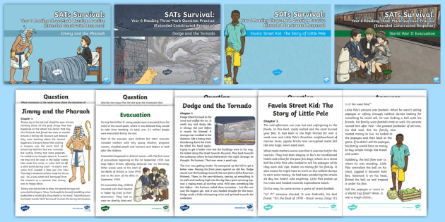 Year 6 SATs Reading: Three Mark Questions Bumper Pack