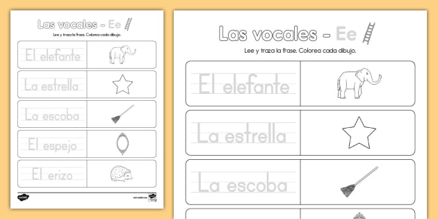 Spanish Vowels Center Activities Las Vocales Actividades