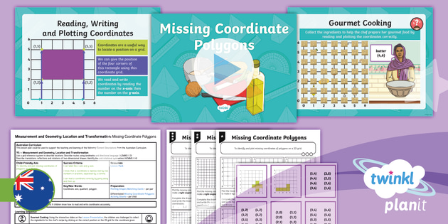 Year 5 Location and Transformation Coordinates Polygons Lesson 2