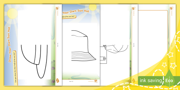 Sun Safety: Draw or Design Your Own Sun Hat (teacher made)