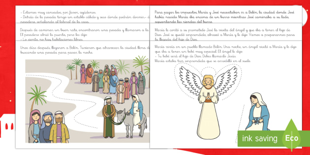 Actividades de motricidad fina y trazo: La primera Navidad