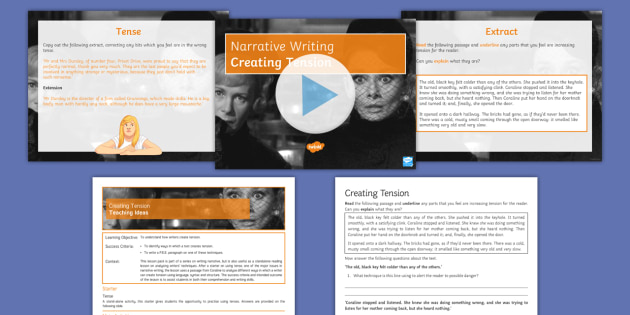 Narrative Writing Lesson Pack 5 Creating Tension Lesson Pack