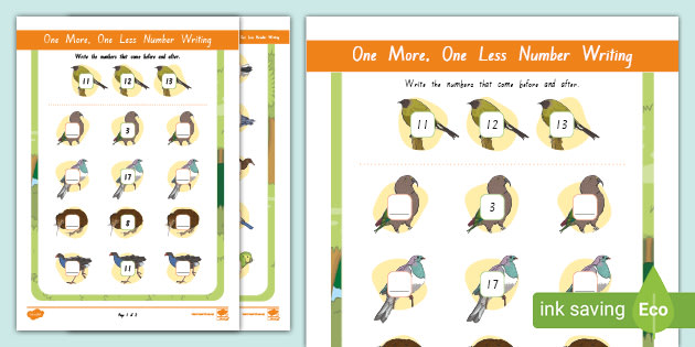 New Zealand Native Birds One More, One Less