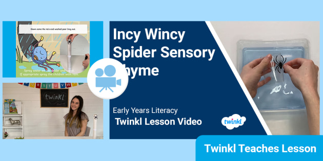 FREE! - Incy Wincy Spider Video Lesson | EYFS Sensory Storytelling