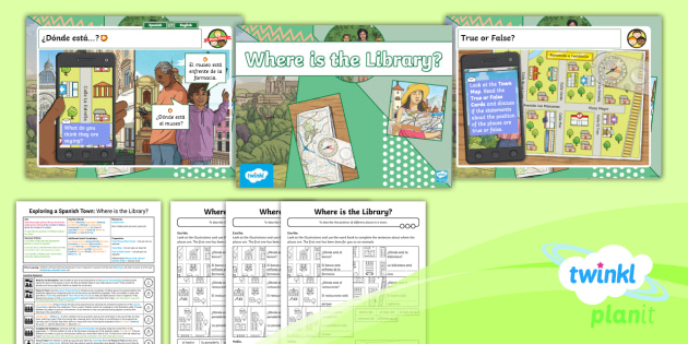 👉 PlanIt Year 6 Spanish Lesson: Where is the Library?
