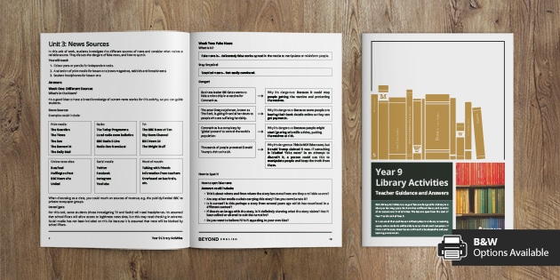 KS3 Library Lessons | twinkl.co.uk