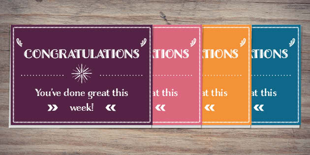 Great Week Congratulations Card Pack | Twinkl Party