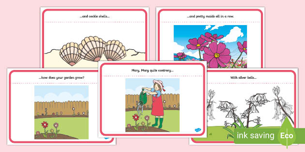 Mary Mary Quite Contrary Sequencing (A4)