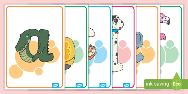 Lowercase Animal Alphabet Display Posters (Teacher-Made)