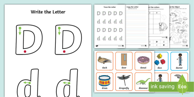 Letter D Writing