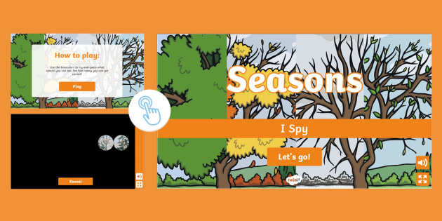 Seasons I Spy Interactive Game (teacher made)